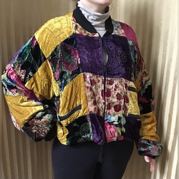 Jackets & Coats | Retro Boho Velvet Quilted Jacket | Poshmark